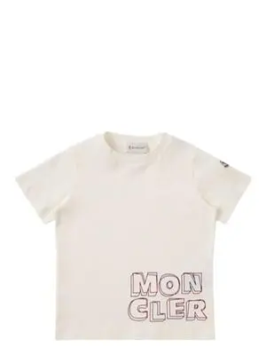 Moncler Logo Cotton T-shirt - White