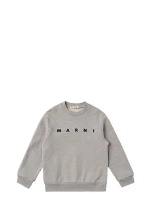 Marni Crewneck Logo Sweatshirt - Gray