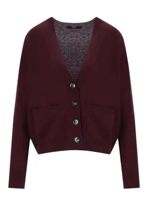 Max Mara V-neck Button-front Cardigan - Red