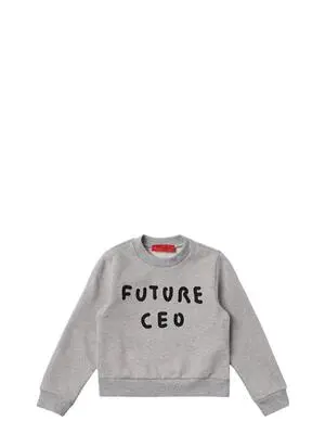 MAXCO. Max&co. Crewneck Embroidered Sweatshirt - Gray