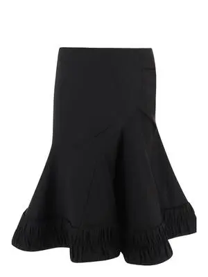 Dries Van Noten Flared Midi Skirt - Black