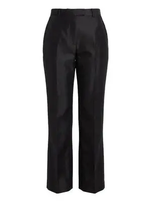 Gucci Fine Silk Faille Pants - Black