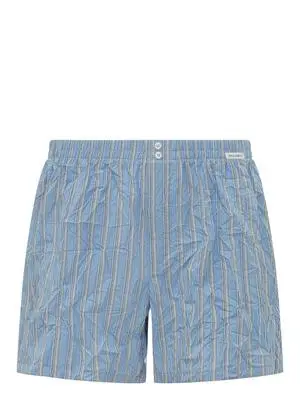 Dolce & Gabbana Crinkled Striped Boxer Shorts - Blue