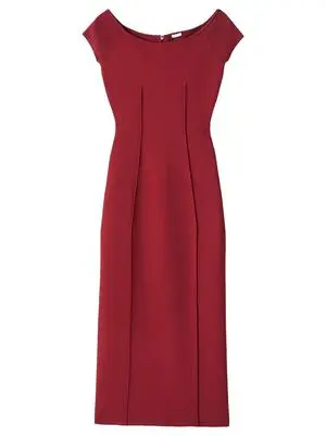 JOSEPH Compact Milano Knit Dress - Cherry