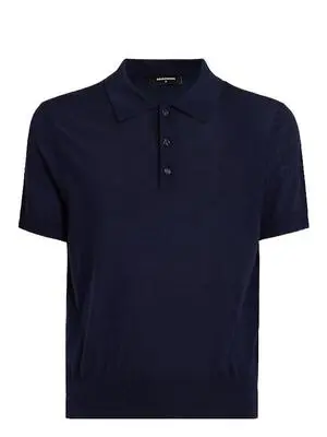 Dsquared2 Knit Polo - Black