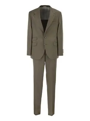 Brunello Cucinelli Single-breasted Suit Green