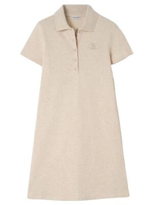 Burberry Embroidered Polo Dress - Beige