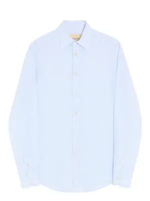 Valentino Garavani Scarf-collar Linen Shirt - Dawn
