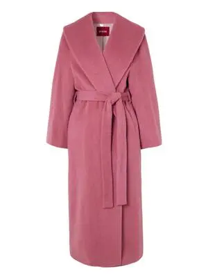 Staud Dakota Belted Coat - Pink