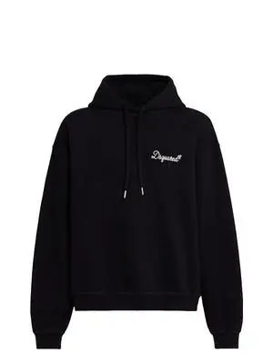 Dsquared2 Signature Relaxed Fit Hoodie - Black