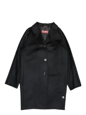 Max Mara Lapel Coat - Black
