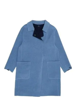 Max Mara Lapel Coat - Blue