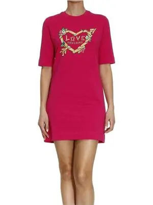 Moschino Print Dress - Red
