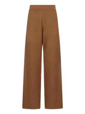 Fabiana Filippi Wide-leg Knit Pants - Brown