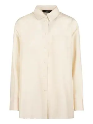 Max Mara Long Sleeve Button-up Shirt - White
