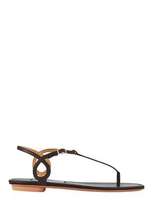 AQUAZZURA Aquazzura Flat Buckle Fastening Sandals Black