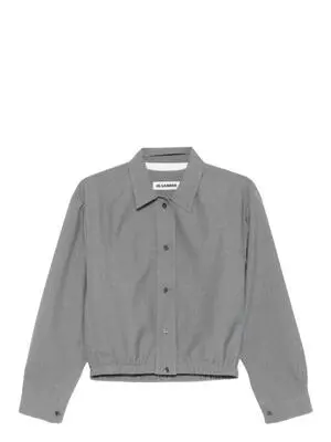 JIL SANDER Jil Sander Poplin Cropped Shirt With Buckle Cuffs