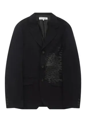Comme Des Garçons Graphic Printed Single-breasted Jacket - Black