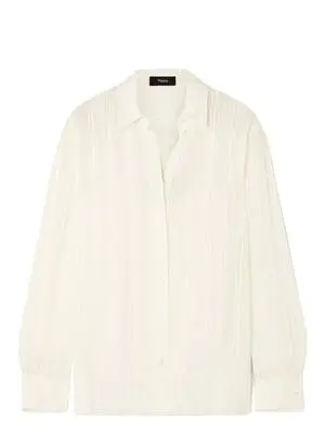 Theory Striped Jacquard Shirt - Ivory