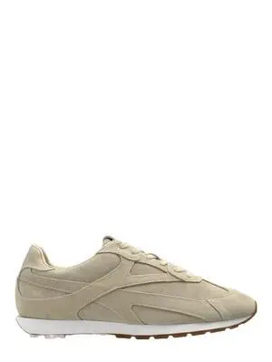 ANINE BING Suede Panelled Lace-up Sneakers - Nude