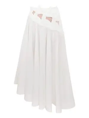 Zimmermann Luna Applique Maxi Skirt - Ivory
