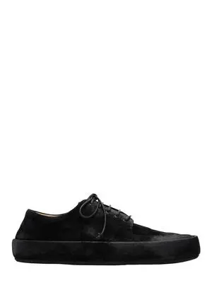Marsèll Lace-up Round Toe Derby With Distressed Upper - Black