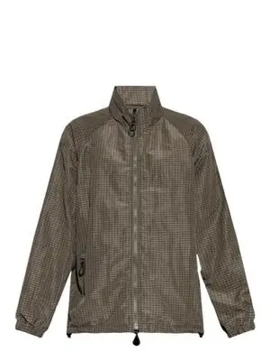 Comme Des Garçons Plaid Zip-up Jacket - Green