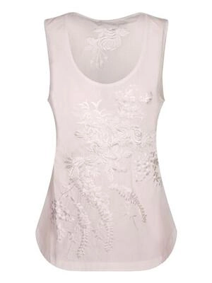 P.a.r.o.s.h Embroidered Belted Sleeveless Top - No