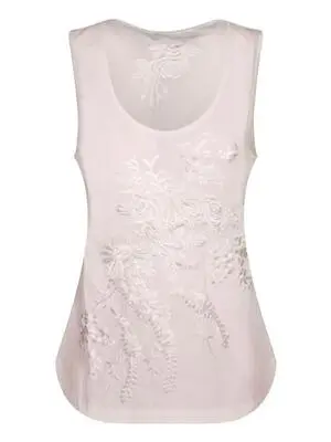 P.a.r.o.s.h Embroidered Belted Sleeveless Top - Pink