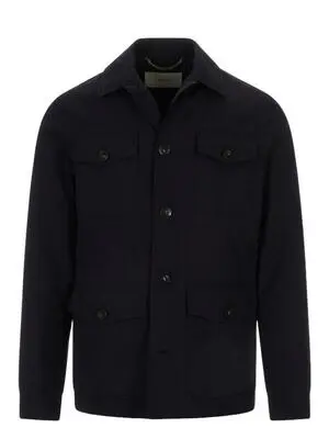 Canali Four-pocket Shirt Jacket - Black