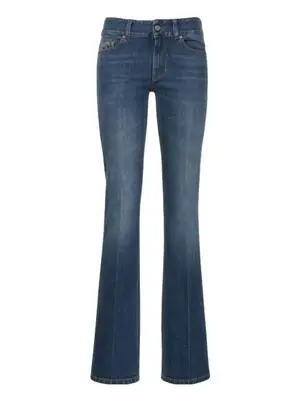 Stella McCartney Low Rise Straight Leg Jeans - Blue
