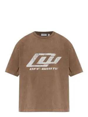 Off-White Owr Skate Fade Graphic T-shirt - Brown