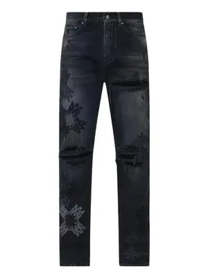 Amiri Ma Quad Distressed-effect Jeans - Black