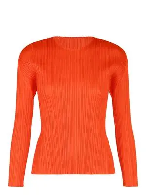 PLEATS PLEASE BY ISSEY MIYAKE Long-sleeved Top - Orange