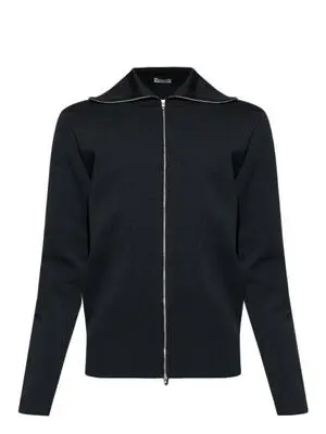 JIL SANDER Zipped Collar Sweatshirt - Black