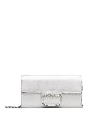 JIMMY CHOO Bing Chain Shoulder Bag - Silver/silver