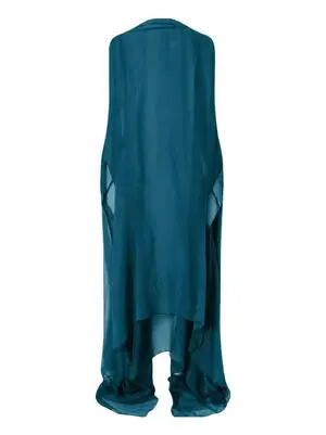 Dries Van Noten Ducy Pleated Dress - Blue
