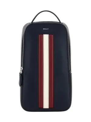 Bally Mythos Stripe Sling Bag - Black