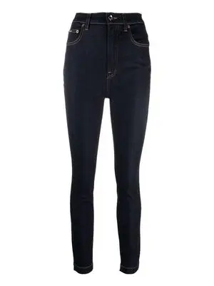 Dolce & Gabbana High-waisted Skinny Jeans - Black