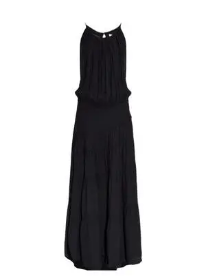 IRO PARIS Sleeveless Tiered Maxi Dress - Black