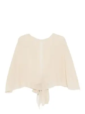 Antonelli Firenze Christian Tie-knot Cape - Beige