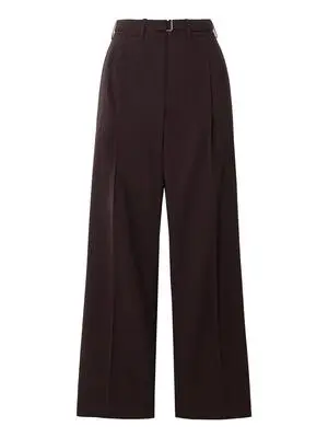 Co Name' Wide-leg Casual Pants - Black
