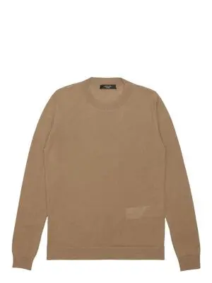 Max Mara Round Neck Long-sleeved Pullover - Brown