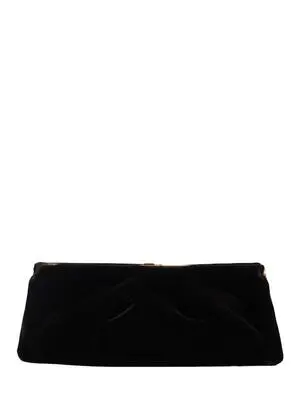 Dries Van Noten Large Leather Clutch - Black