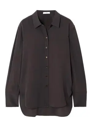 JOSEPH Joe" Silk Crepe Shirt - Brown