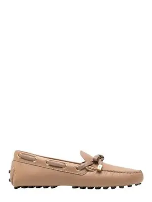 TOD'S Round Toe Loafers - Brown
