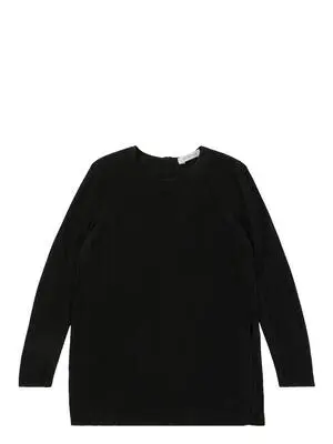 Sportmax Round Neck Long Sleeve T-shirt - Black