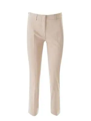 Max Mara Belted Straight Leg Casual Pants - Nude