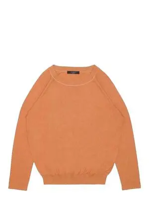 Max Mara Round Neck Long Sleeve Sweater - Orange