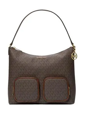 MICHAEL KORS Michael Kors Monogram Shoulder Bag With Dual Front Pockets
